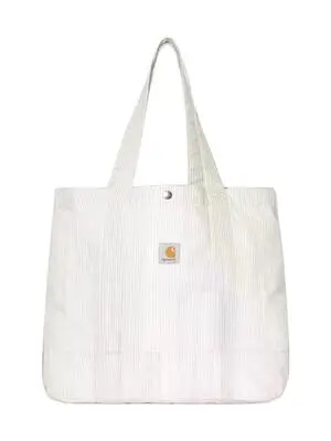 Carhartt Work In Progress Mercer Striped Cotton Tote Bag - Grey