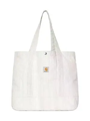 Carhartt Work In Progress Mercer Striped Cotton Tote Bag - Grey