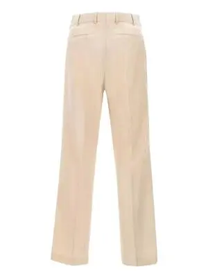 PT TORINO Tailored Pleated Wide-leg Trousers - Neutrals