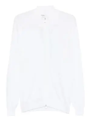 GRAN SASSO Cotton Zip-up Cardigan - White