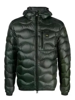 BLAUER. Feather-down Quilted Jacket - Green