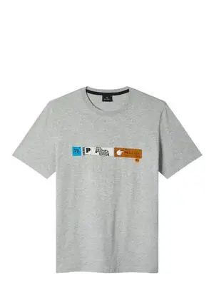 Paul Smith Heather Graphic T-shirt Grey