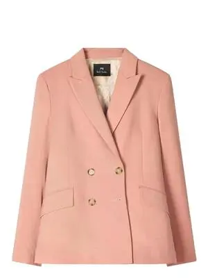 Paul Smith Button Double-breasted Blazer Pink