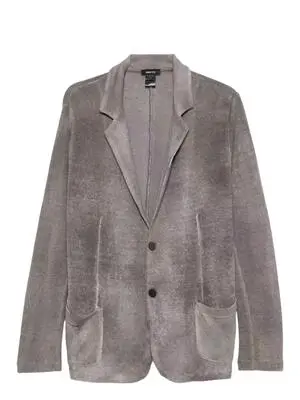 Avant Toi Button-up Cardigan With Notched Lapels - Grey