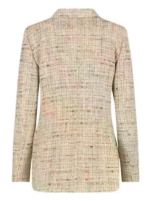 LARDINI Double-breasted Tweed Blazer - Neutrals