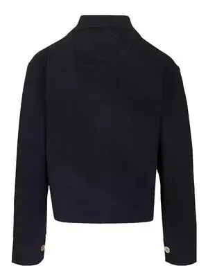 Maison Kitsuné Buttoned Jacket With Patch Pockets - Blue