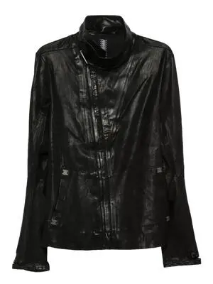 ISAAC SELLAM EXPERIENCE Zip-up Leather Jacket - Black
