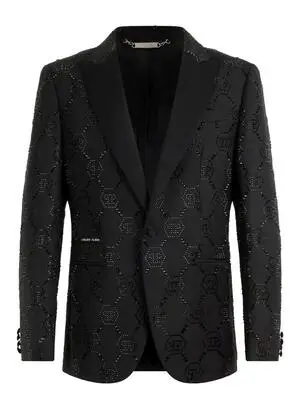 PHILIPP PLEIN Monogram Slim Blazer