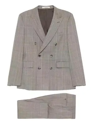 Tagliatore Double-breasted Suit Neutrals