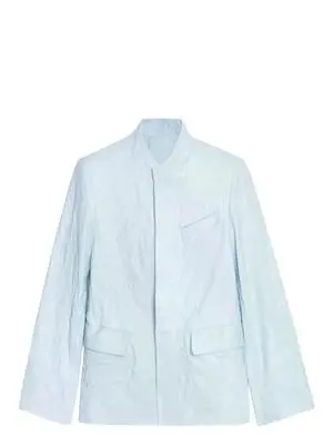 Zadig&Voltaire Veryn Crinkled Leather Jacket - Blue