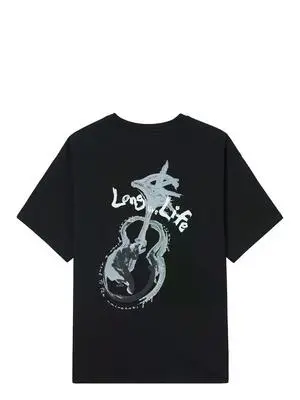 FIVE CM Graphic Crewneck T-shirt - Black