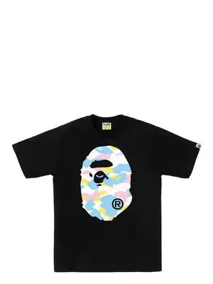 A BATHING APE Camouflage Graphic T-shirt - Black