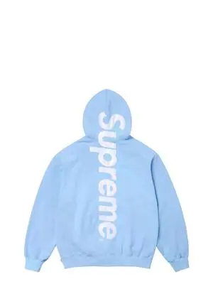 Supreme Satin Appliqué Hoodie - Blue