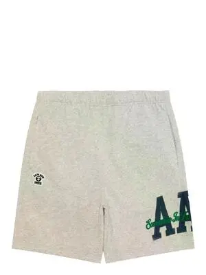 AAPE BY *A BATHING APE Embroidered Logo Camouflage Pocket Shorts - Grey
