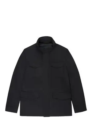 SLOWEAR Field Jacket With High Neck And Zip Fastening - Black