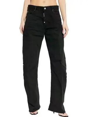 Dsquared2 Garment Dyed Loose Twst Jeans - Black