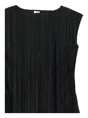 Calvin Klein Pleated Design Top - Black