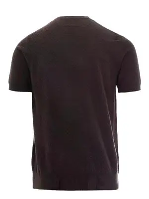 PAOLO PECORA Crew-neck T-shirt - Brown