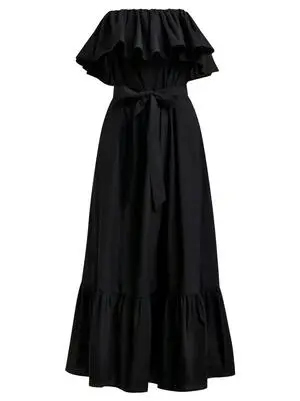 Essentiel Antwerp Ruffled Maxi Dress - Black