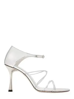 Studio Amelia Studio Amelia Greta Strappy Heeled Sandals Silver