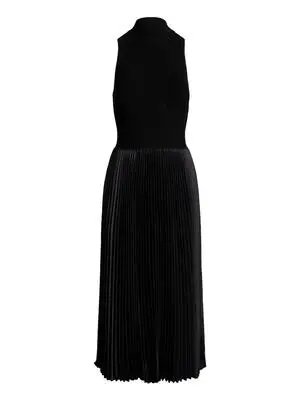 Polo Ralph Lauren Pleated Midi Dress Black
