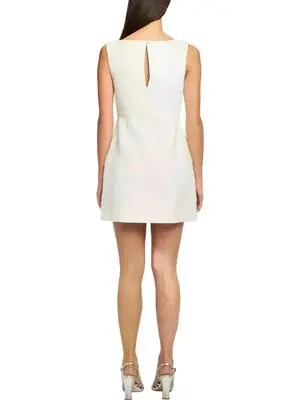 Cinq À Sept Marista Bow-detail Dress - Neutrals