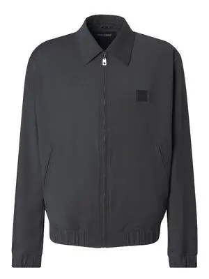 Dolce & Gabbana Logo Wool-blend Blouson Jacket - Grey