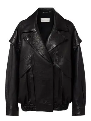 Nour Hammour Micah Leather Jacket - Black
