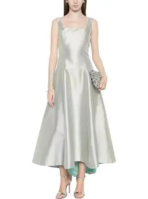 FELY CAMPO Square-neck Midi Dress - Green