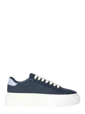 Paul Smith Swirl-effect Platform Sneakers - Blue