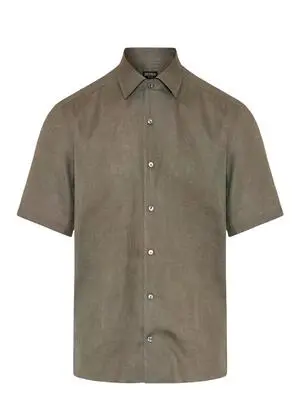 Zegna Button-up Shirt - Brown