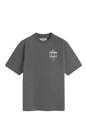 LES HÉRITIERS Logo Print T-shirt - Grey