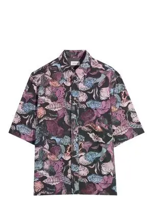 LEMAIRE Short-sleeve Buttoned Shirt - Black