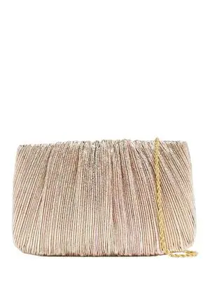 LOEFFLER RANDALL Brit Pleated Clutch Bag - Silver