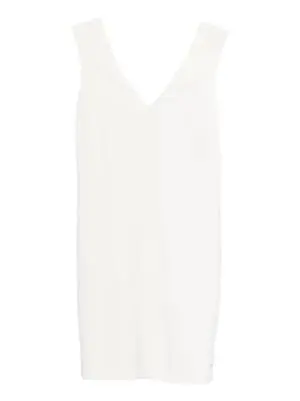 Calvin Klein V-neck Sleeveless Dress - Neutrals