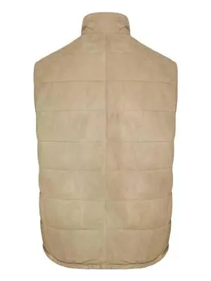 BARBA NAPOLI Padded Zip Gilet - Neutrals