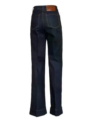 Victoria Beckham Alina Patch-pocket Jeans - Blue