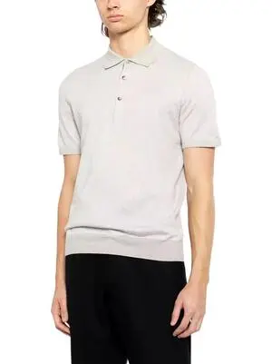 N.peal Polzeath Birdseye Polo Shirt - Grey