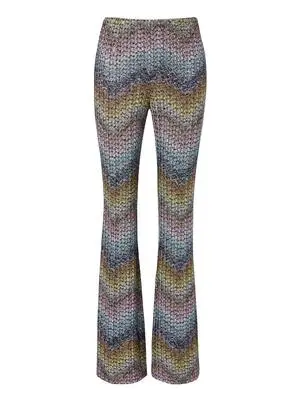 Missoni Sequined Lame Flared Trousers - Multicoloured