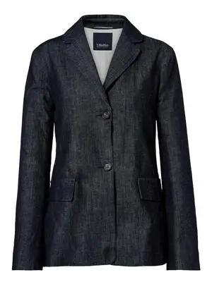 Max Mara Leone Denim Blazer - Blue