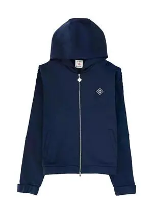 Casablanca Hooded Zip Jacket - Blue