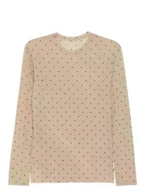 JNBY JNBY Polka Dot Long Sleeve T-Shirt Neutrals