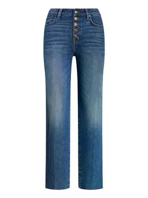 RALPH LAUREN Lauren Ralph Lauren Button Fly Frayed Hem Jeans