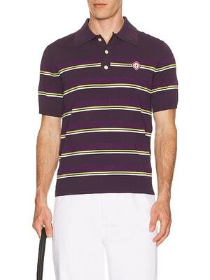 Casablanca Stripe Polo Shirt - Multi