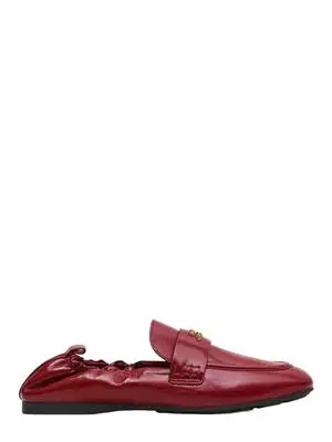 Marc Jacobs Logo Plaque Leather Loafers - Red