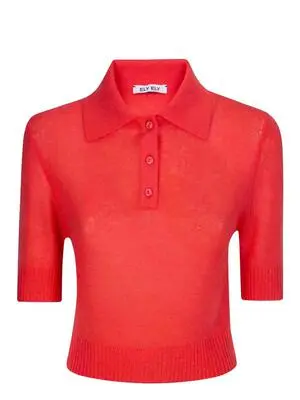 ELY ELY Margot Polo Top - Red