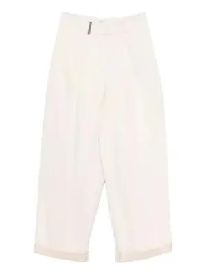 Peserico Cuffed Trousers - Neutrals