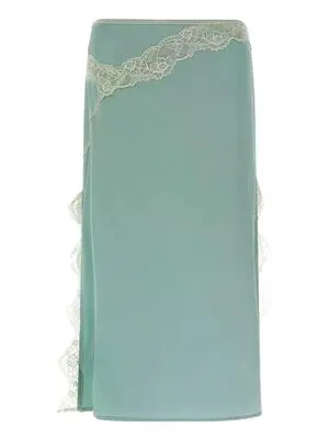 VAILLANT Attitude Midi Skirt With Lace Detail Blue