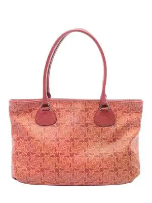 Celine 20th Century Coated Canvas Sulky Tote Bag - Red
