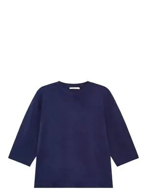 Malìparmi Crew Neck Sweater With Ribbed Hem And Cuffs - Blue